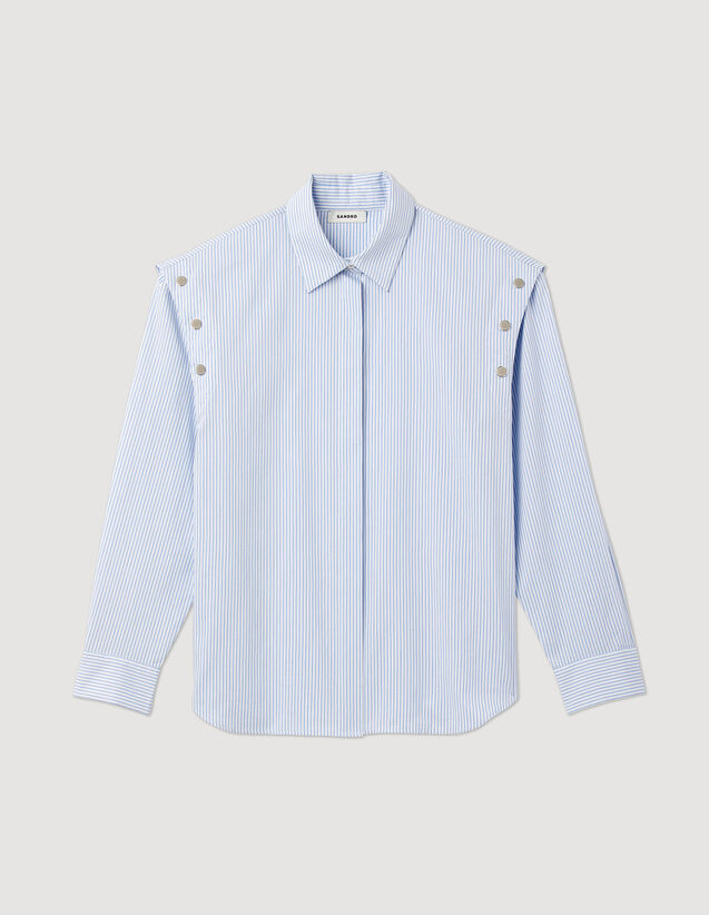 Shirt with detachable sleeves SFPCM00781 - Tops & Shirts | Sandro Paris Shirt with detachable sleeves SFPCM00781 - Tops & Shirts | Sandro Paris