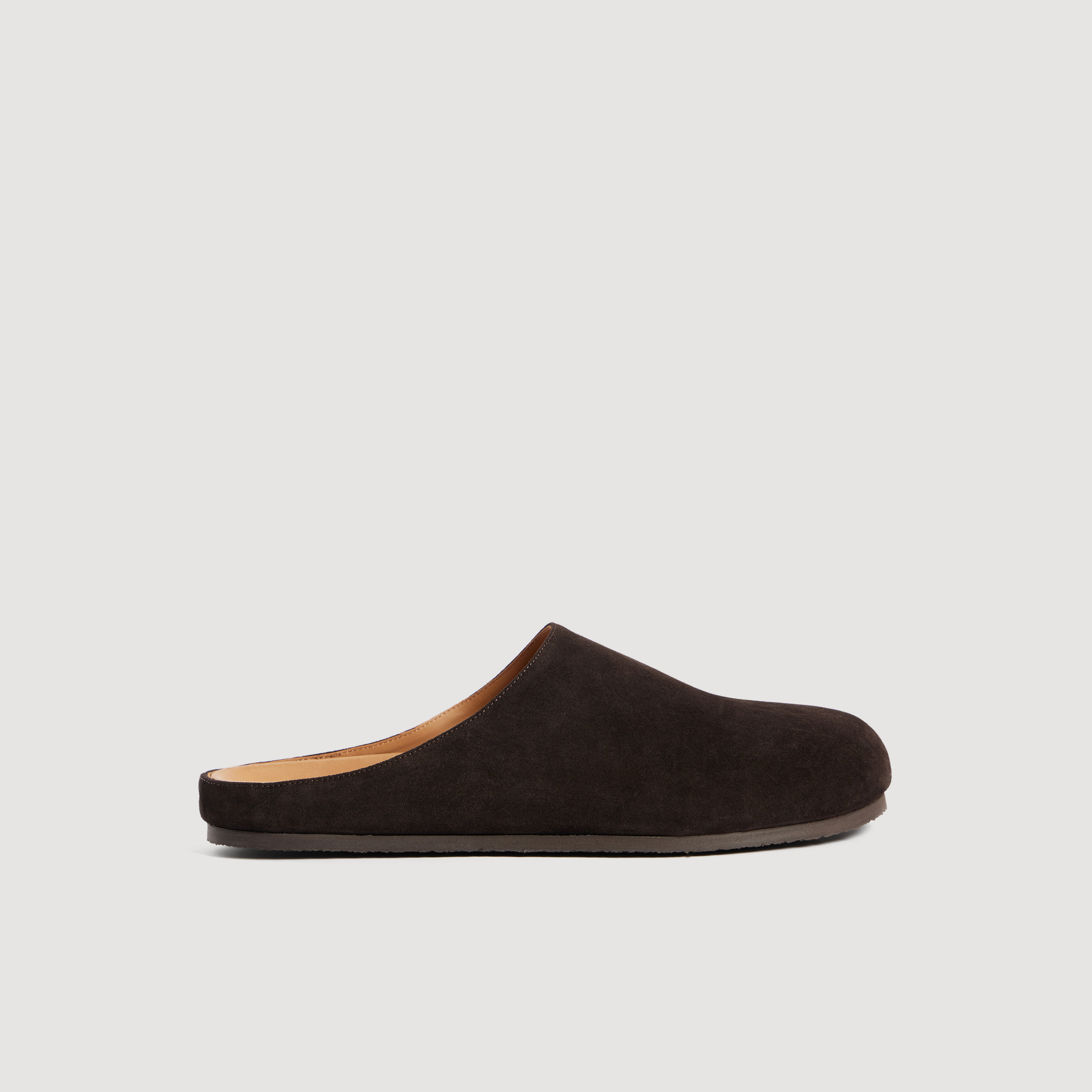 Split leather mules brown for Men | Sandro Paris